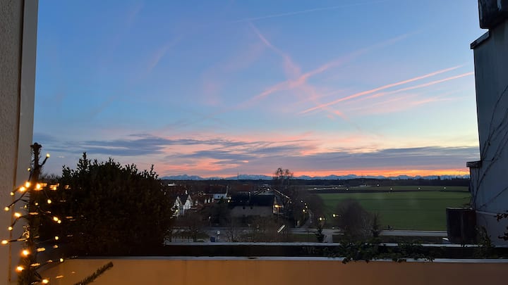 Neue Wohnung Mit Bergblick / Messe, Berge & Stadt - München
