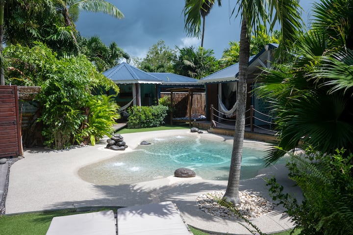 Lodges 8 Pers, Piscine, Bain Remous, Proche Plage - Guadeloupe