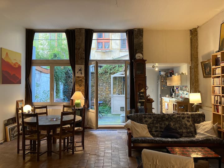 Apt Canut Avec Cour Et Jardin. Idéal 1-3 Personnes - Lyon