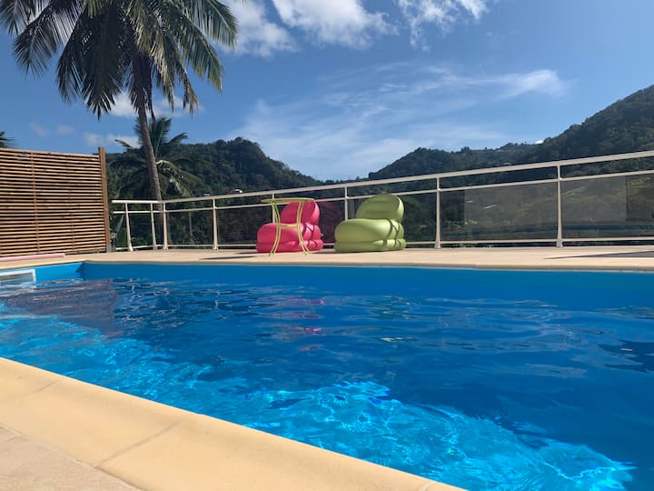 La Chambre Haute - 2 Chambres Avec 2 Sdb + Piscine - Martinique