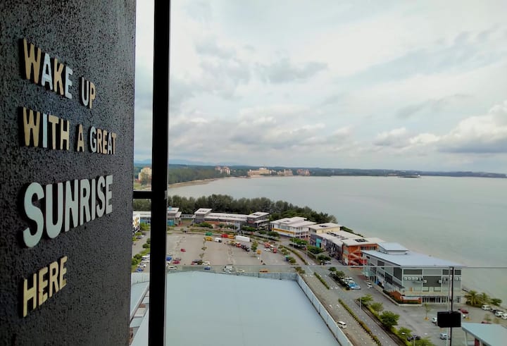 Romantic Seaview Studio[*topfloor/2pax/smarttv]@pd - Port Dickson