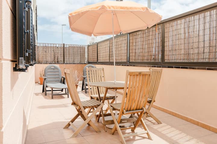 Dúplex Con Terraza Y Vistas Al Océano - El Médano