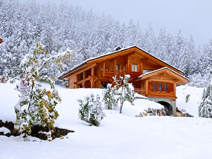 Chalet Traditionnel,classé 4*,12personnes,expo Sud - Le Grand-Bornand