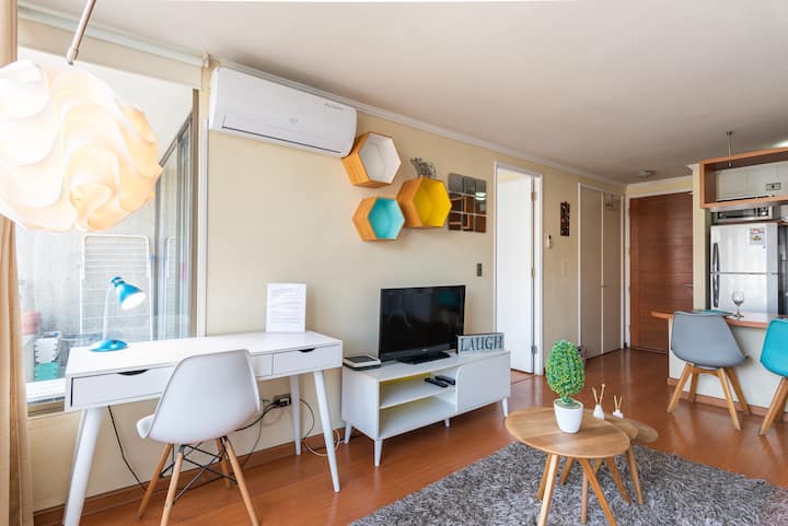 Lovely Dept Downtown Work&holiday. Fast Wi-fi. - Santiago