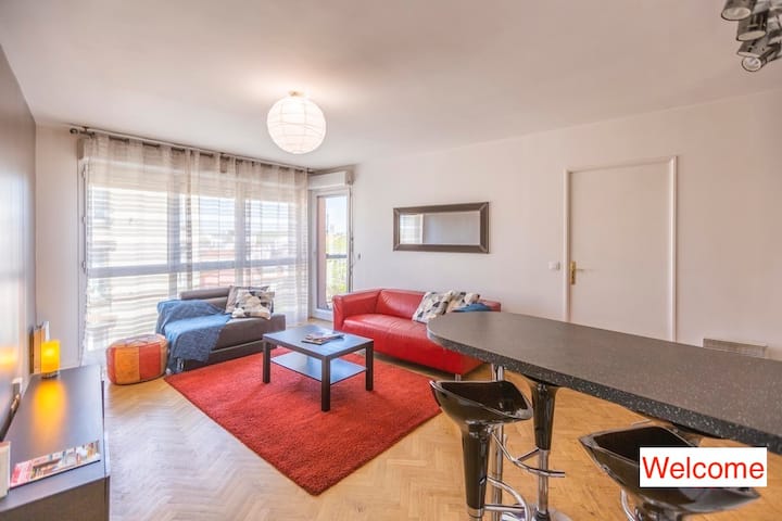 Appartement Cosy Proche Paris. 62m2, 2 Ch, Parking - Aubervilliers