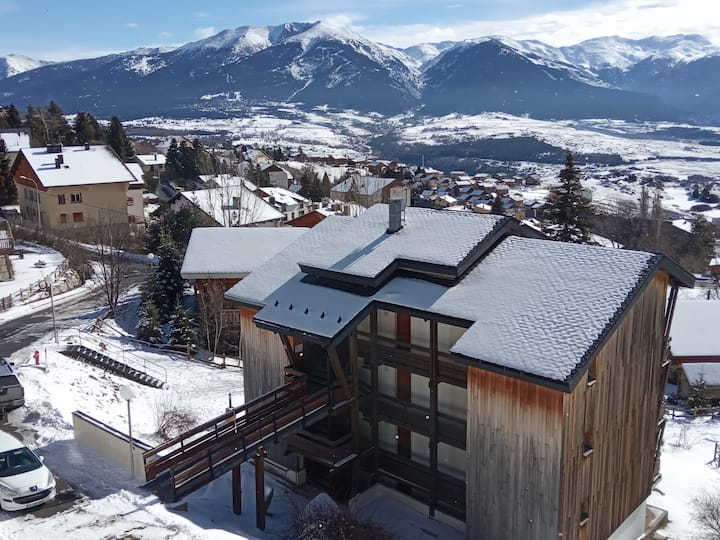 T2 Cabine Lumineux - Idéalement Situé - Vue 180° - Font-Romeu-Odeillo-Via