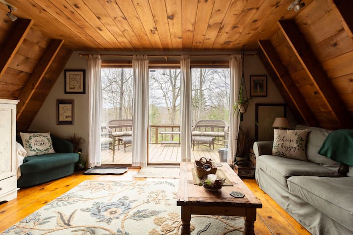 Catskills Aframe, Water View, Goat Sanctuary - State of New York