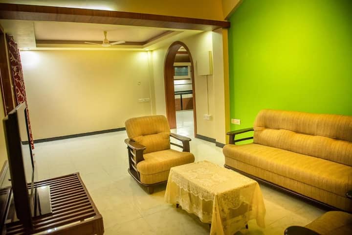 Peaceful 2bhk_ac_wifi_inverter_beach @ 5 Min Drive - Goa