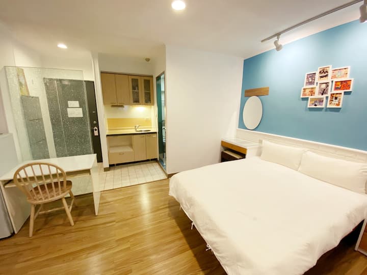 A-a1《月租》《可短租》中山捷運站/特級客房/獨立衛浴 - 반차오 구