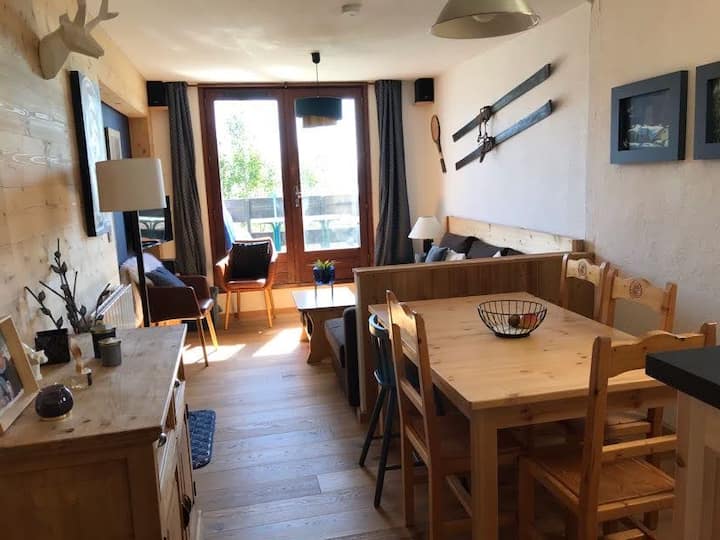 La Rosière - Appt 2ch Av Balcon Sud à 100m Pistes - La Rosière
