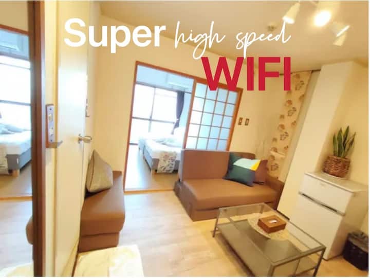 D5京都河原町錦市場地點超好，有陽台採光好，步行可到鴨川、秪園、高島屋［單人床+單人床]床好睡 - Kyoto