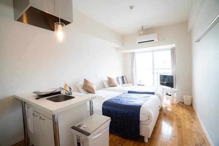 Twin Apartment In Namba Area With Breakfast - Osaka
