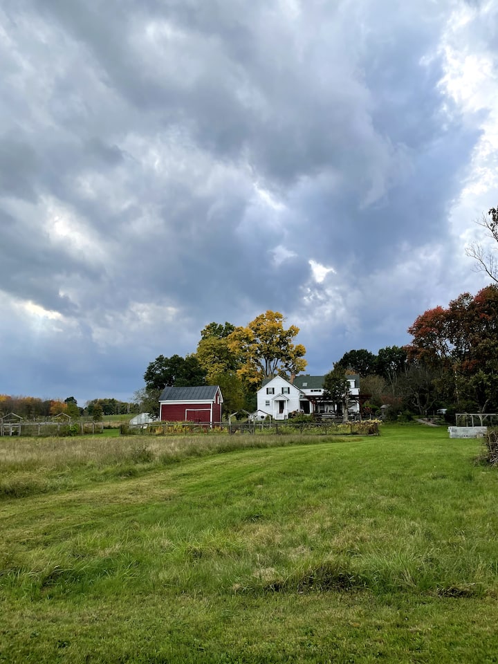Historic Farmhouse Retreat + Saltwater Hot Tub - Ghent, NY