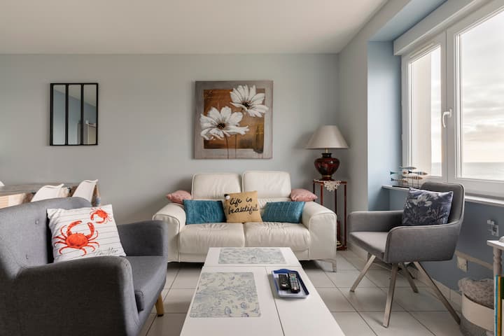 Vue Mer Panoramique Sans Vis à Vis, Chambre Cosy - Guilvinec