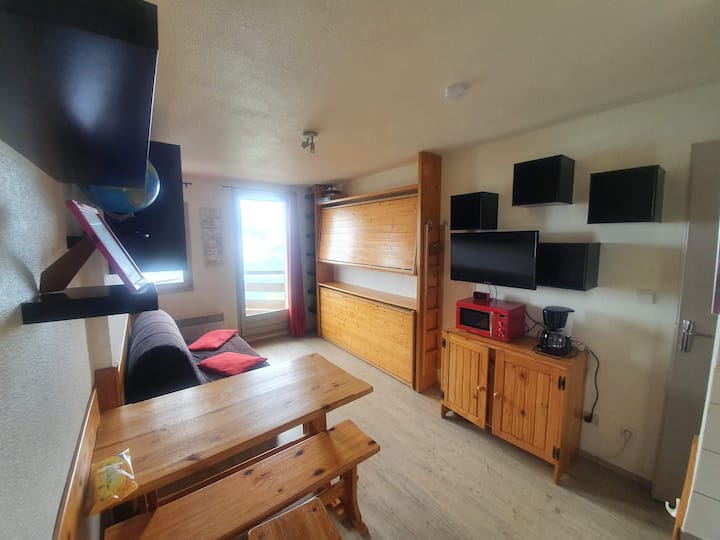 Studio 4 Personnes Avec Balcon - Allemond