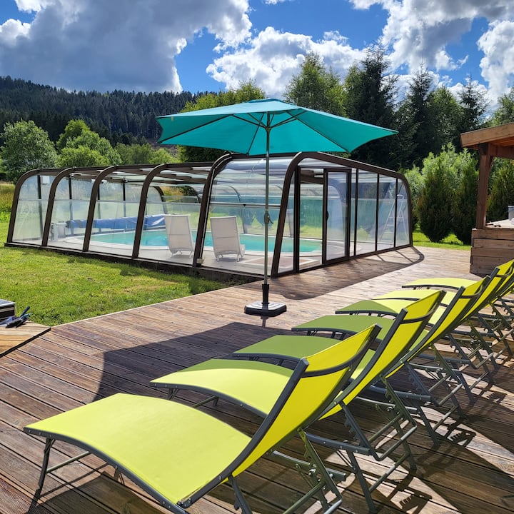 Chalet 15 Piscine Chauffée30° à L'année Sauna Spa - Vogesen