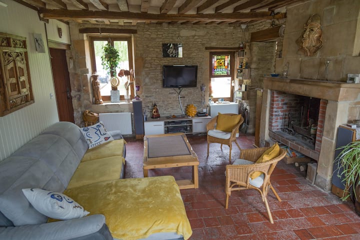 Chambre Chez L'habitant : 2 Lits Double à L'étage - Mondeville