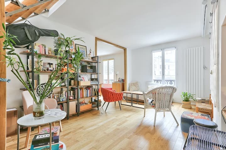 Maison De Ville, Terrasse Ensoleillée, 100% Calme - Paris