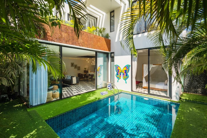 Tbk Villa10,5 Mins Vagator Beach,pvt Pool &Jacuzzi - Goa