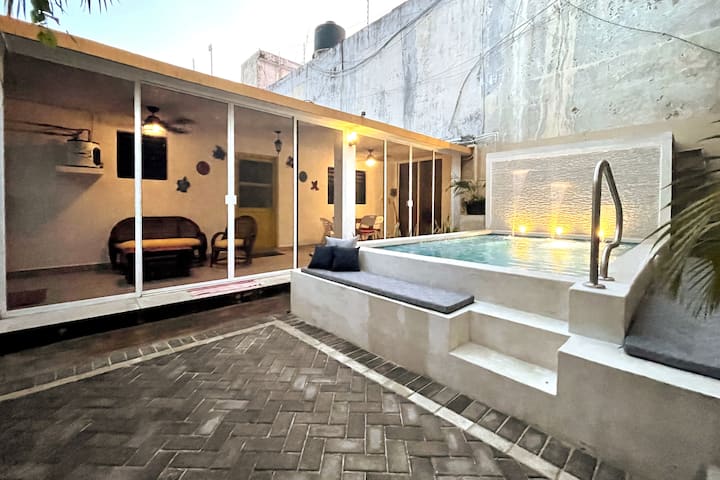 The Back House With Pool! - In A Perfect Location. - Cozumel