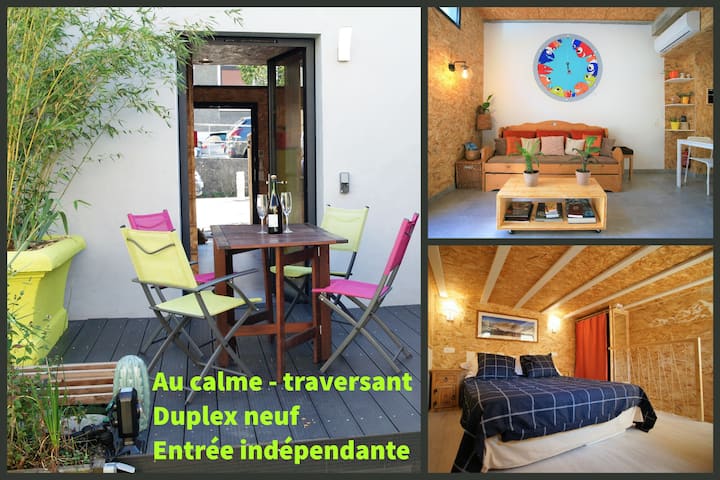 Appt-loft, Terrasse Privée, Verdure, 10min Genève - Genève