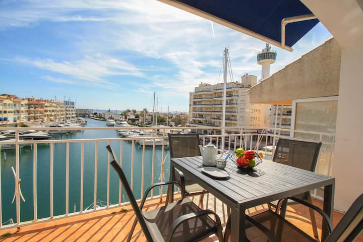 Apartament "Cap Gros" Amb Vistes Al Canal Pl.3 - Ampuriabrava