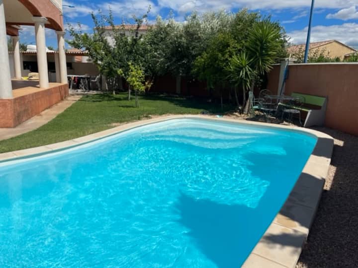 Villa Plein Sud Avec Piscine Privée 8x4 - Saint-Gilles