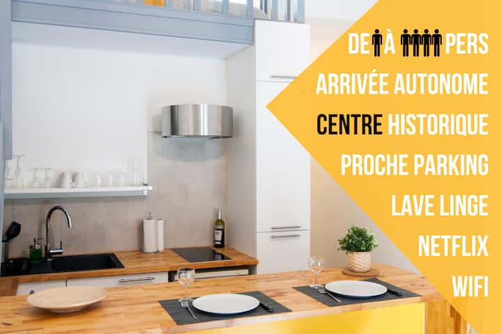 Centre Ville ★ Cosy Studio 2/4 Pers Avec Mezzanine - Salon-de-Provence