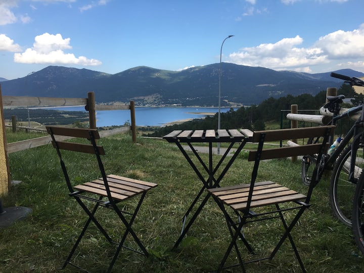 Studio/cabine+jardinet Vue Sur Lac Et Montagnes - Lac de Matemale