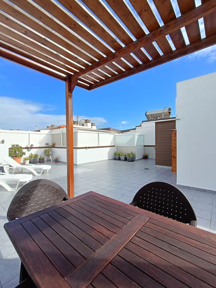Private Rooftop Terrace - Casa Hermosa Corralejo - Corralejo