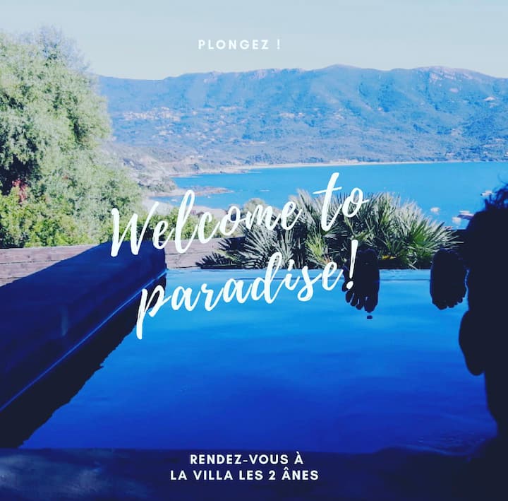 Villa Les 2 âNes Plage à 200 M Piscine Chauffée - Cargèse