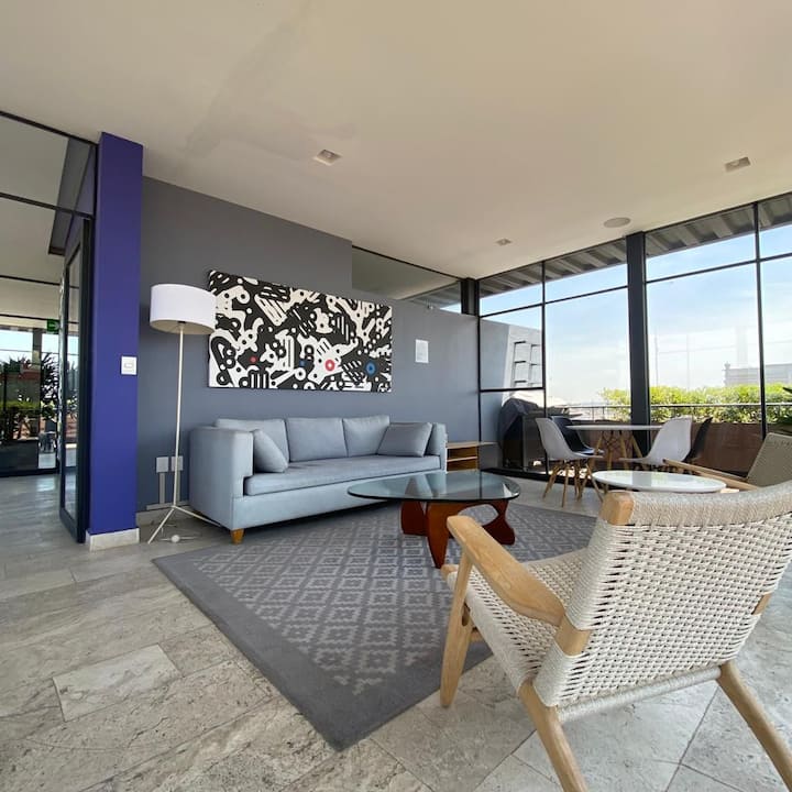 Espectacular Loft 302 Con Terraza En Puebla Centro - Puebla