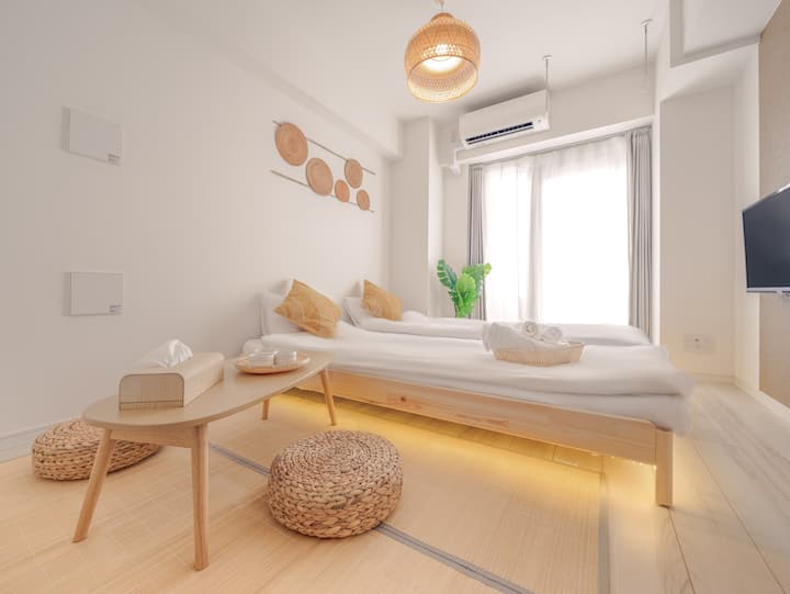Elevator Apt/ Twin  Bed/ Futoni/ - Ueno