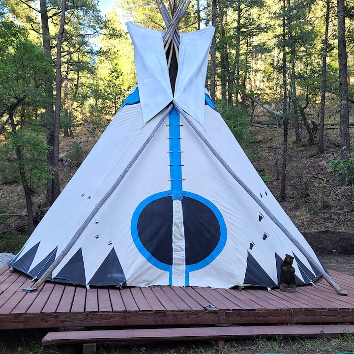 Tipi For Glamping In Forest & Wildlife - Cloudcroft, NM