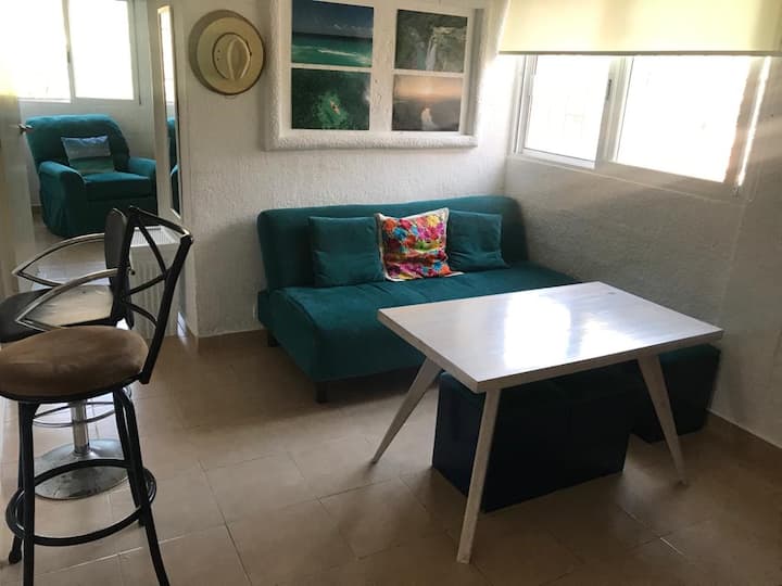 Calm And Bright Apartment Surrounded By Fire Trees - Cancún