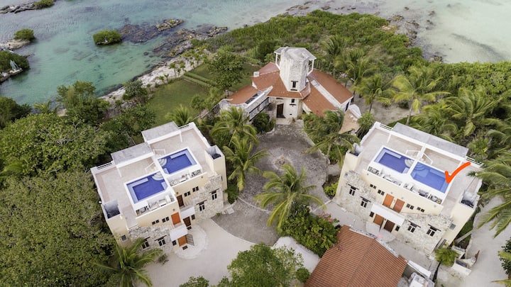 Hermosa Villa Con Acceso A La Laguna Yalkú, Akumal - Akumal