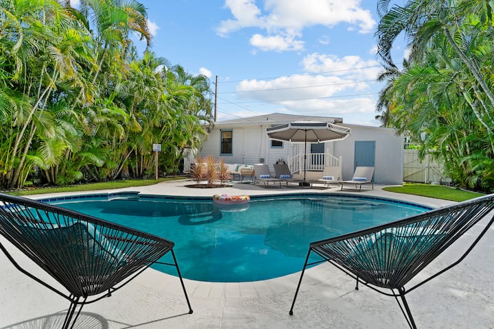 Tropical Private Pool Oasis-near Dt Wpb - Palm Beach, FL