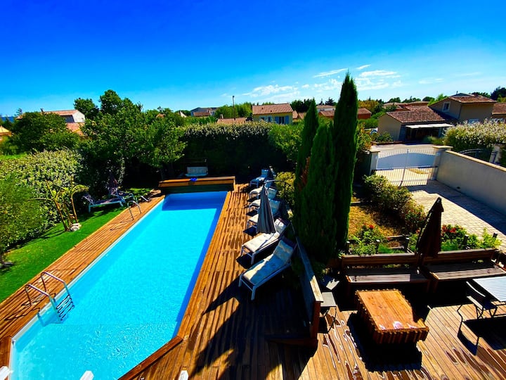 Villa Familiale Calme Tout Confort Avec Piscine - L'Isle-sur-la-Sorgue