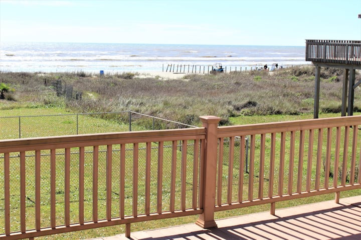 "Hermosa" - Sea Isle Con Vista Al Golfo Frente Al Mar, Piscina Y Perros - Galveston, TX