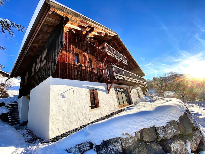 Ferme Soujon - Luxury Apartment, Panoramic Views - Samoëns