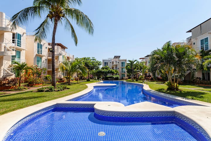 Apto De 2 Hab. Planta Baja En Punta Diamante. - 阿卡普高