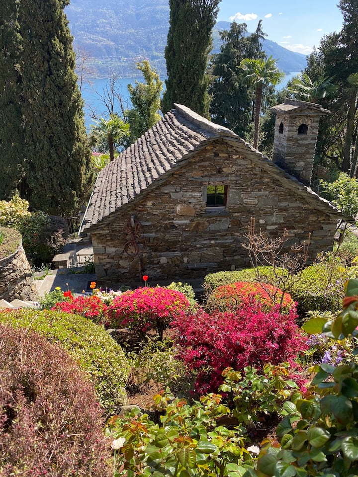 Lago Maggiore - Tiny House Mit Seeblick Und Garten - Brissago