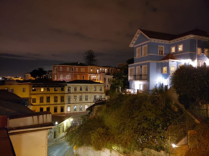 Casa Cerro Alegre - Paseo Yugoslavo A Media Cuadra - 발파라조