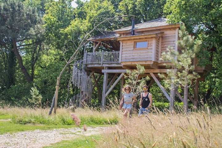 Cabane Spa Dans Les Arbres En Ty - Ploemel