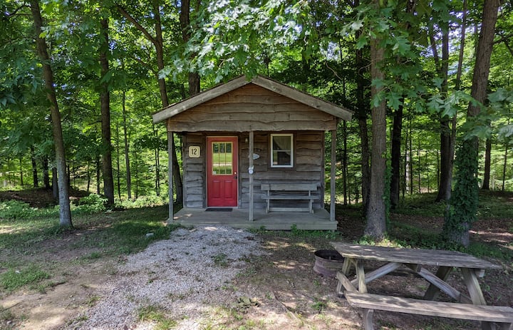 "Martin" Camping Cabin #12 | Pet Friendly - Nashville, IN