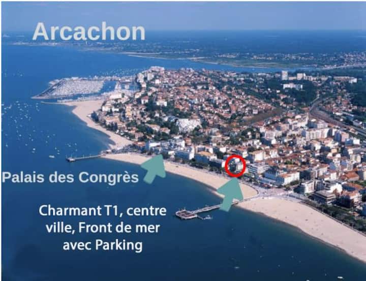 Studio Front De Mer Avec Parking - Bassin d'Arcachon