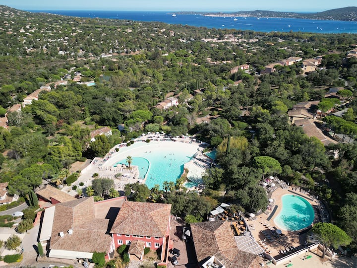 Appt 6 Pers Clim Vue Mer  Les Restanques St Tropez - Grimaud