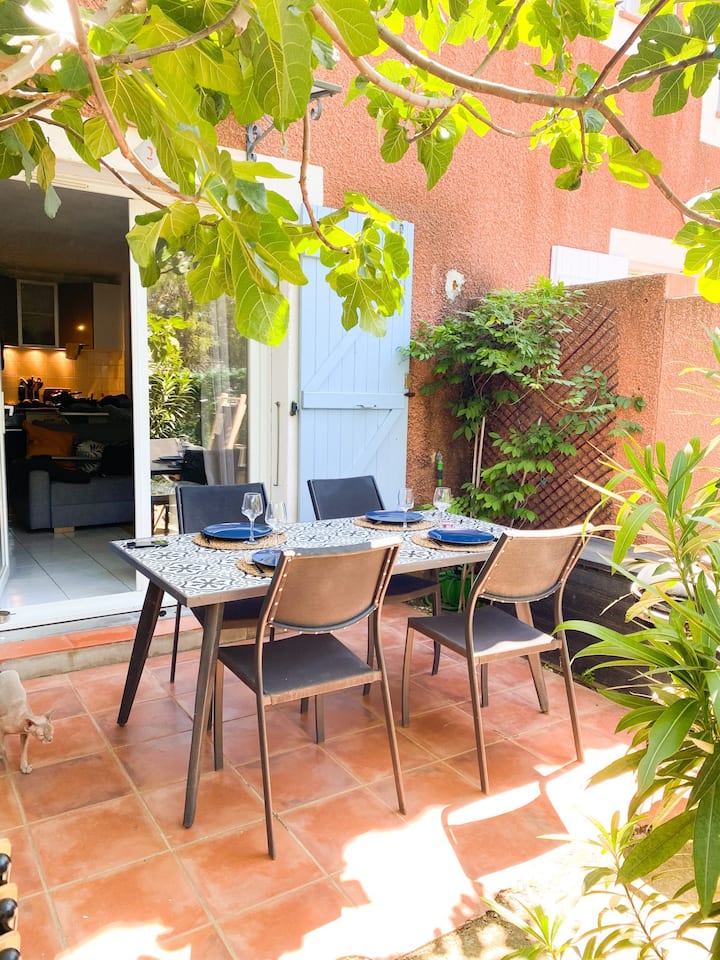 ⭐Charmante Maison De Plage+jardin+clim-800m Mer⭐ - Torreilles