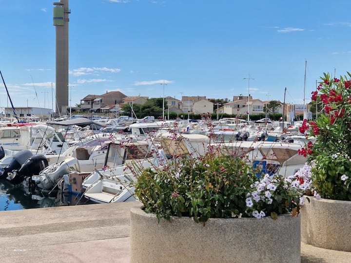 Studio 35 M2 Tout Confort 150 M Plage Face Au Port - Fos-sur-Mer