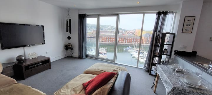 Meridian Tower Apartment In Sa1 With Marina Views. - Swansea, UK